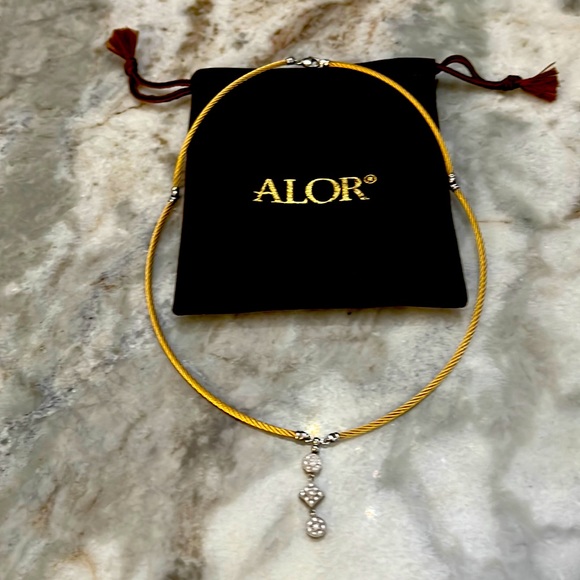 Alor | Jewelry | Alor 8k Gold Stainless Steel Classique Diamond Pendant ...